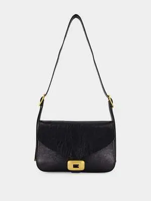 Balenciaga Clicca Medium Shoulder Bag - Black