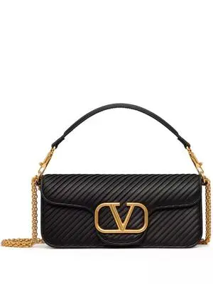 Valentino Garavani Locò Leather Shoulder Bag