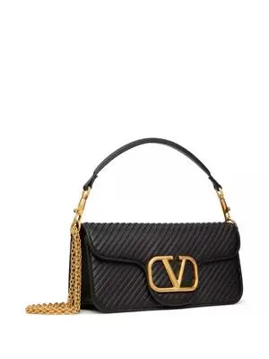 Valentino Garavani Locò Leather Shoulder Bag