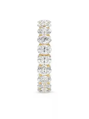 VEYNOU 18kt Yellow Oval-cut Diamond Eternity Ring