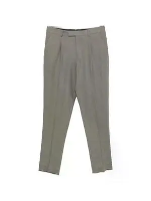 Zegna Tailored Trousers With Pressed Crease - Grey