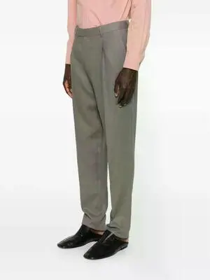 Zegna Tailored Trousers With Pressed Crease - Grey