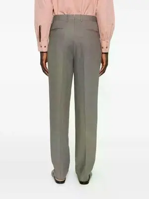 Zegna Tailored Trousers With Pressed Crease - Grey