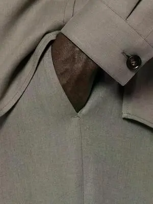 Zegna Tailored Trousers With Pressed Crease - Grey