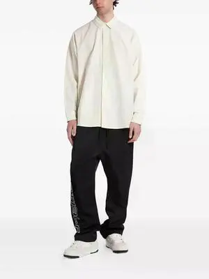 Fear Of God Essentials Embroidered-logo Cotton Shirt