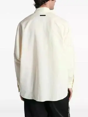 Fear Of God Essentials Embroidered-logo Cotton Shirt