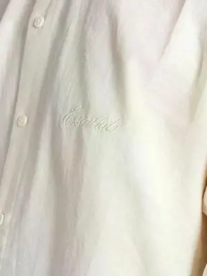 Fear Of God Essentials Embroidered-logo Cotton Shirt