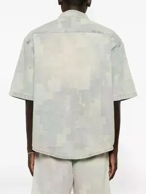ACUPUNCTURE 1993 Patchwork-effect Short-sleeve Shirt