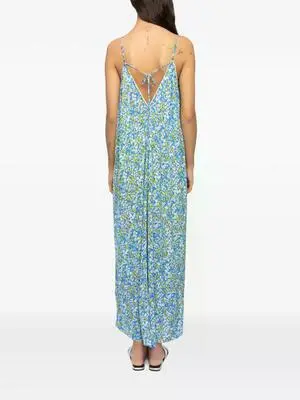 Zadig&Voltaire Ristym Floral Print Maxi Dress - Blue