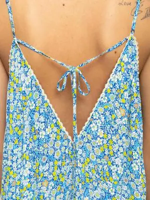 Zadig&Voltaire Ristym Floral Print Maxi Dress - Blue