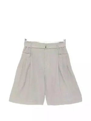 SONGZIO Pleated Belted Shorts
