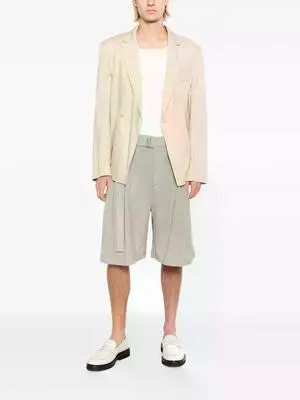 SONGZIO Pleated Belted Shorts