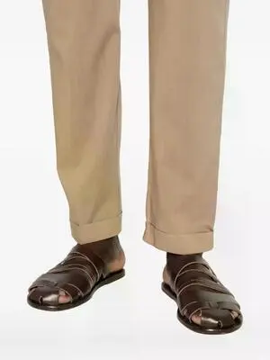 BERWICH Pleated Trousers With Button And Zip Fastening