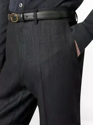 LARDINI Flat-front Tailored Trousers
