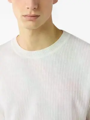 LARDINI Rib-knit T-shirt