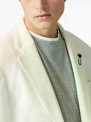 LARDINI Single-breasted Blazer - Neutrals
