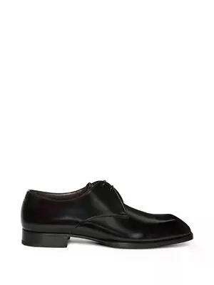 LARDINI Square-toe Leather Derby Shoes