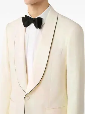 LARDINI Shawl-lapel Jacket - Neutrals