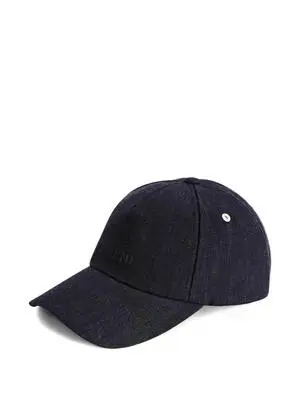 LARDINI Embossed Logo Baseball Cap - Blue
