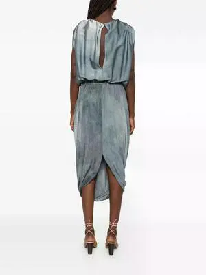 UMA WANG Agnes Draped Midi Dress