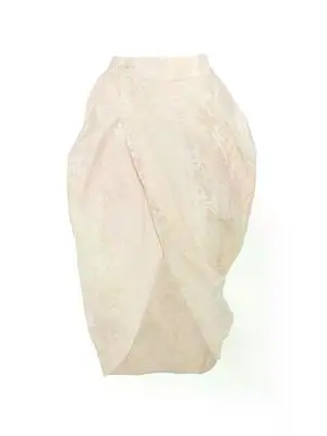 UMA WANG Dracaena Pattern Asymmetric Midi Skirt