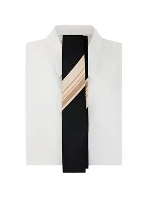LARDINI Diagonal Stripe Silk Neck Tie