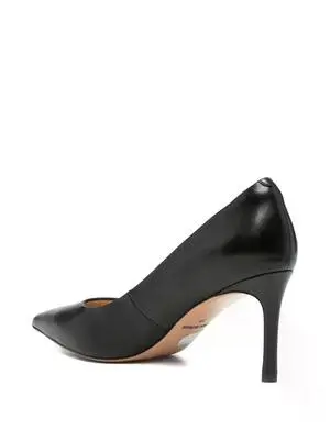 LINDA BAUMANN Leather Pointed-toe Stiletto Pumps