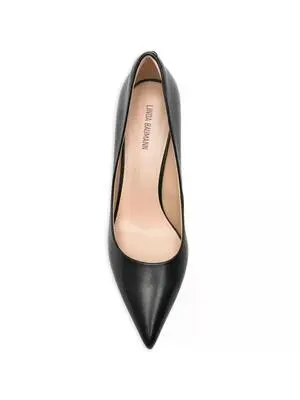 LINDA BAUMANN Leather Pointed-toe Stiletto Pumps