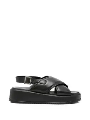 SERGIO MORETTI FIRENZE Crossover Platform Sandals