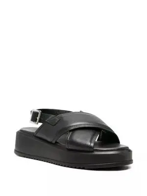 SERGIO MORETTI FIRENZE Crossover Platform Sandals