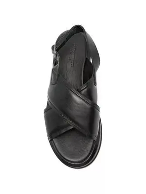SERGIO MORETTI FIRENZE Crossover Platform Sandals