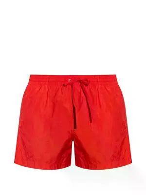 MAISON MARGIELA Crinkled Drawstring Swim Shorts - Red