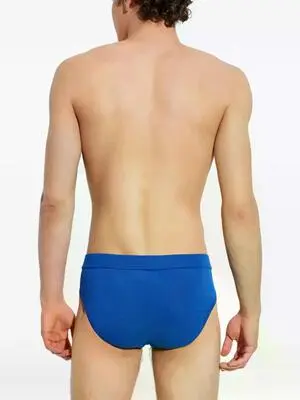 Dsquared2 Be Proud Logo-embroidered Briefs - Blue