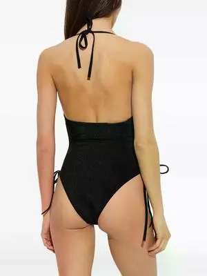 Balmain Halterneck Side-tie Swimsuit