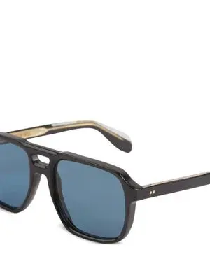 CUTLER & GROSS Double-bridge Square-frame Sunglasses