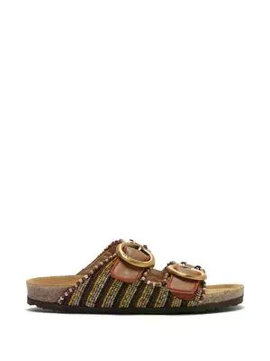 Malìparmi Embellished Double Strap Sandals