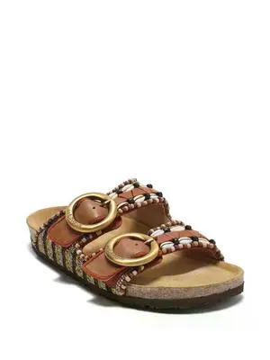 Malìparmi Embellished Double Strap Sandals