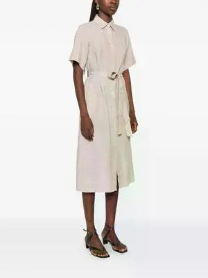 Gant Belted Button-down Midi Dress