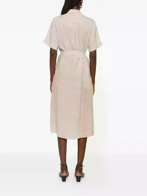 Gant Belted Button-down Midi Dress