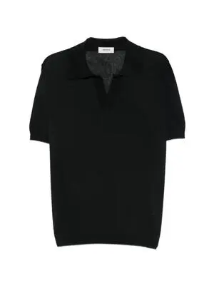 A PAPER KID Open-collar T-shirt