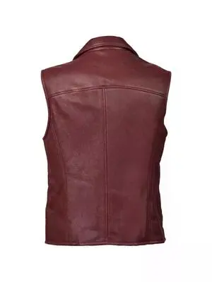 Brunello Cucinelli Zip-up Leather Biker Vest