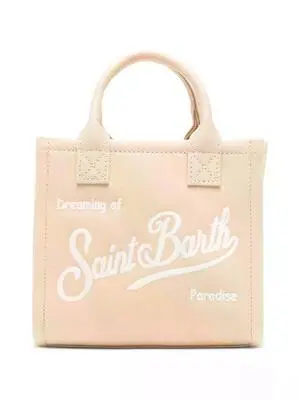 MC2 SAINT BARTH Logo Embroidered Tote Bag - Neutrals