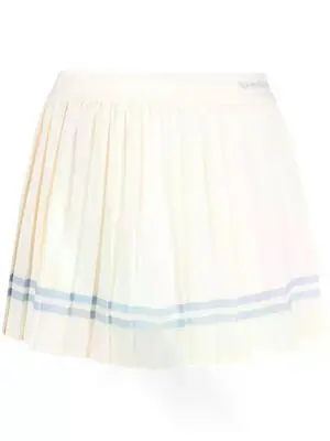 SPORTY & RICH Pleated Skort With Stripe Detailing