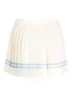 SPORTY & RICH Pleated Skort With Stripe Detailing