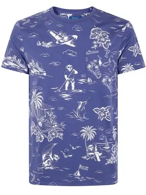Polo Ralph Lauren Short Sleeves Hybrid Islend Bear T-shirt - Blue