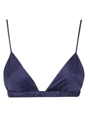 THE FRANKIE SHOP Nina" Satin Bralette - Blue