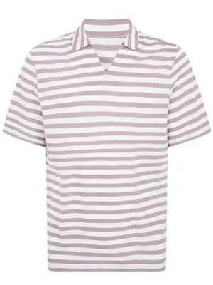 Majestic International Stripes Polo Shirt