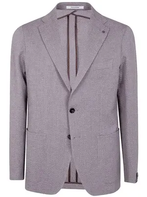 Tagliatore Montecarlo" Cotton Blend Blazer - Brown