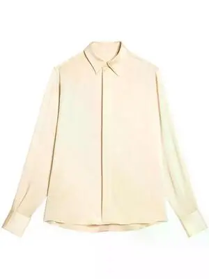 AMI Paris Silk Finish Long-sleeve Shirt
