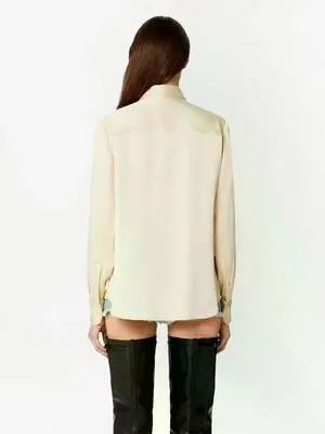 AMI Paris Silk Finish Long-sleeve Shirt